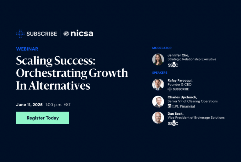 SUBSCRIBE: Digitally Transforming Alternative Investments